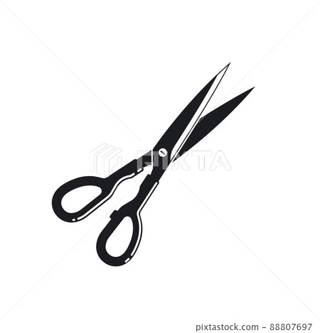 black scissor icon vector illustration design - Stock Illustration ...