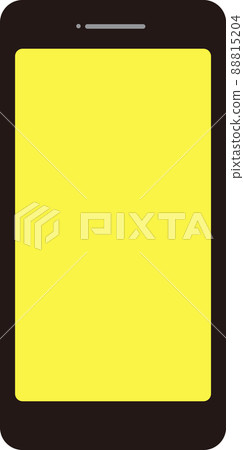 Smartphone screen yellow icon - Stock Illustration [88815204] - PIXTA