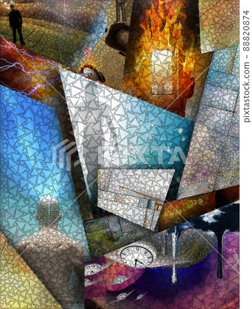 Multi Layered abstract - Stock Illustration [88820874] - PIXTA
