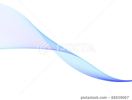 Blue wave ribbon background line white background - Stock Illustration ...