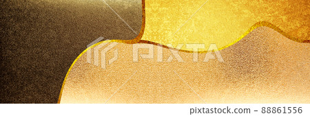 Split golden background design - Stock Illustration [88861556] - PIXTA