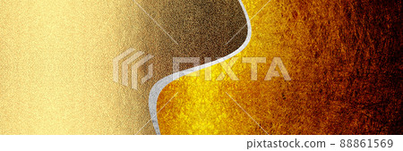 Split golden background design - Stock Illustration [88861569] - PIXTA