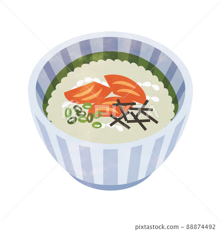 Illustration of salmon chazuke - Stock Illustration [88874492] - PIXTA