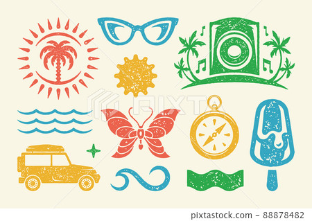 Summer Symbols Clip Art