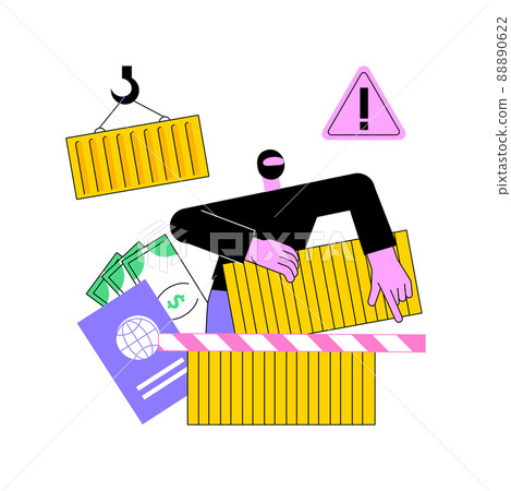 Smuggling abstract concept vector illustration.... - Stock Illustration ...