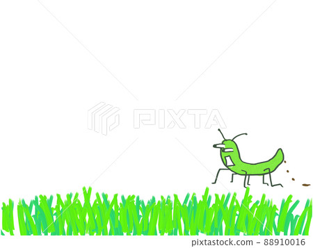 Background illustration of grass and mysterious... - Stock Illustration ...