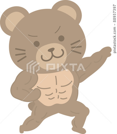 Macho bear - Stock Illustration [88937397] - PIXTA