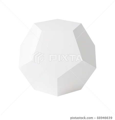 Realistic Dodecahedron Illustration - Stock Illustration [88946639] - PIXTA