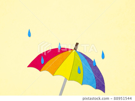 Umbrella With Raindrops Clipart Free Vectors | Simple Frame With