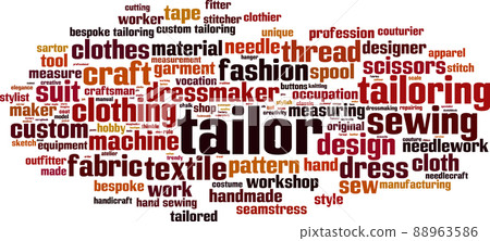 Tailor word cloud - Stock Illustration [88963586] - PIXTA