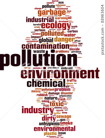 Pollution word cloud - Stock Illustration [88963604] - PIXTA