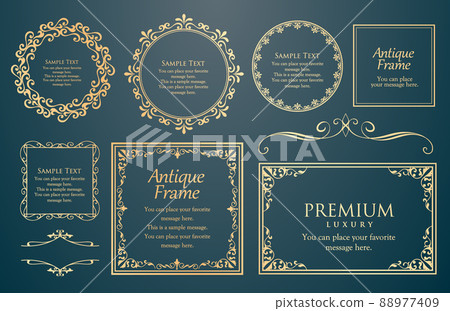 Luxury frame design. Decorative material.... - Stock Illustration ...