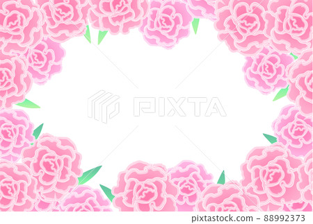Carnation frame - Stock Illustration [88992373] - PIXTA