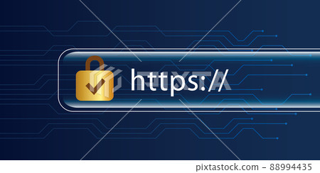 https safe web online search blue digital... - Stock Illustration ...
