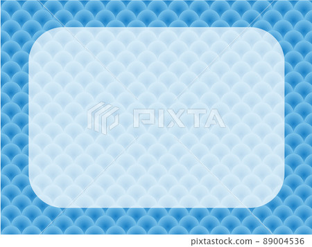 Blue scale pattern background material frame - Stock Illustration ...