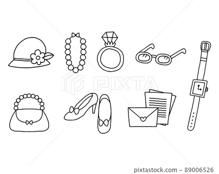 Fashion item / line drawing - Stock Illustration [89006526] - PIXTA