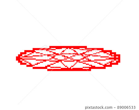 Red magic circle (pixel art) - Stock Illustration [89006533] - PIXTA