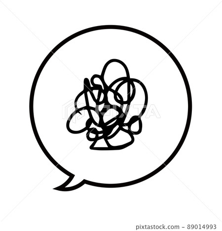 Speech balloon messed up - Stock Illustration [89014993] - PIXTA