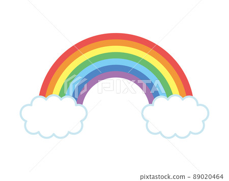 Simple rainbow illustration material - Stock Illustration [89020464 ...