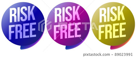 Risk free award label set. Badge for best safe... - Stock Illustration ...