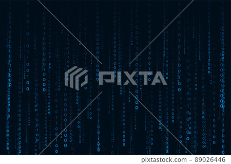 matrix style binary code digital falling... - Stock Illustration ...