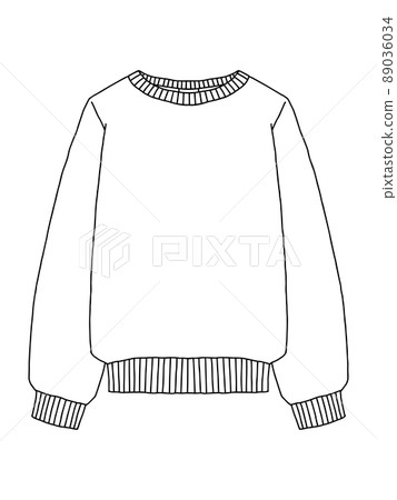 Sweatshirt / line drawing - Stock Illustration [89036034] - PIXTA