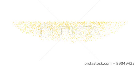 Lining golden texture with crumbs. Sprinkled... - Stock Illustration ...