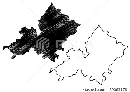 Ambala district (Haryana State, Republic of... - Stock Illustration ...