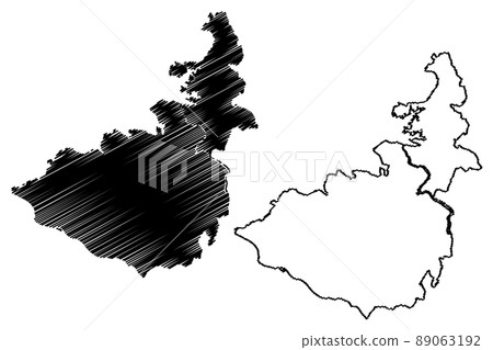 Angul district (Odisha State, Republic of... - Stock Illustration ...