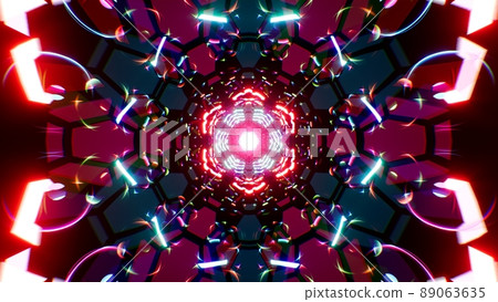 Gorgeous Colorful Multi Shape Art Background - Stock Illustration ...