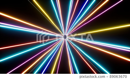 Colorful Event Light Rays Effect Background - Stock Illustration ...