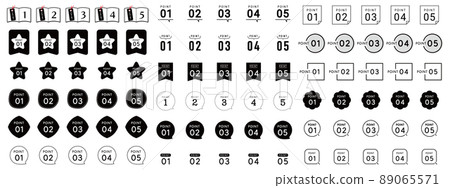 Number points - Stock Illustration [89065571] - PIXTA