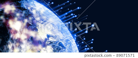 Global signal line, global world network... - Stock Illustration ...