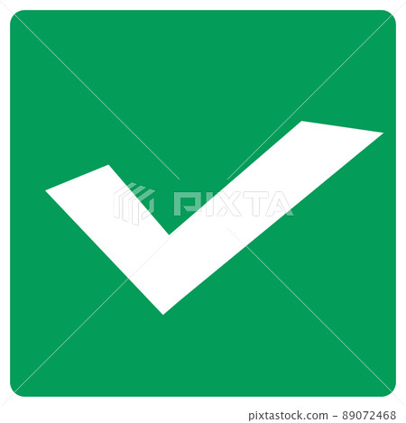 Green checkbox - Stock Illustration [89072468] - PIXTA