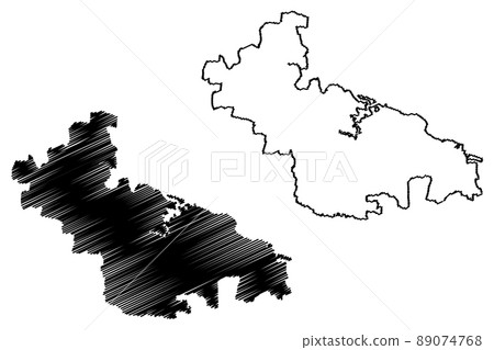 Bagalkot district (Karnataka State, Republic of... - Stock Illustration ...