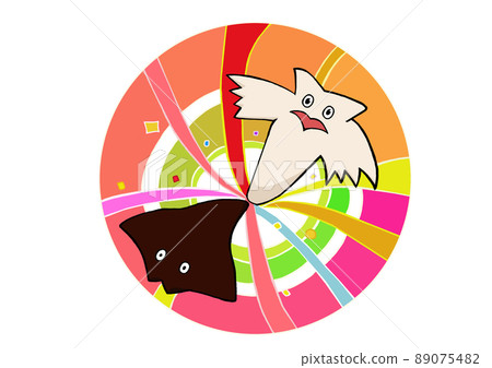 The ghost pops out - Stock Illustration [89075482] - PIXTA