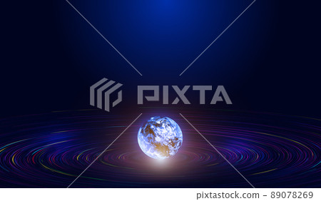 Data particle vortex, big data, communication... - Stock Illustration ...