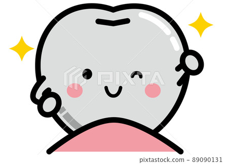 Tooth character (silver tooth) - Stock Illustration [89090131] - PIXTA