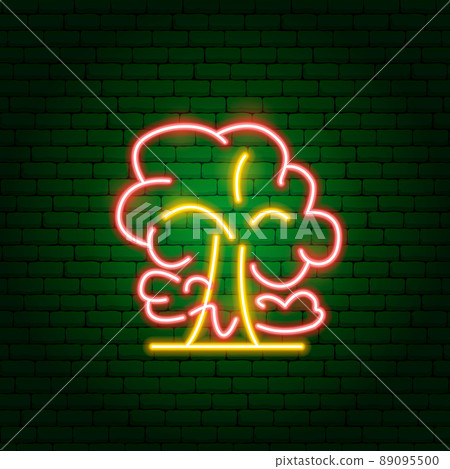 Nuclear Explosion Neon Sign - Stock Illustration [89095500] - PIXTA