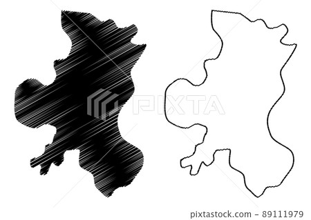 Bajali district (Assam State, Republic of... - Stock Illustration ...