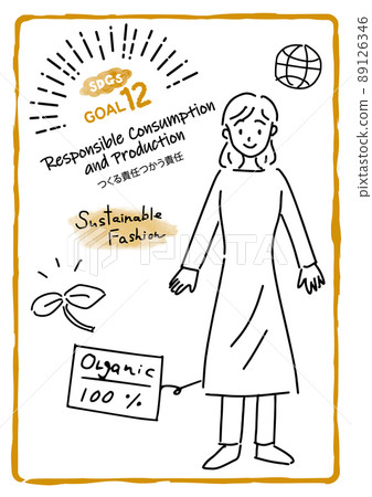 SDGs Goal 12 "Responsibility to make and... - Stock Illustration ...