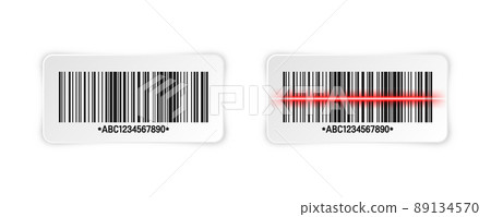 Realistic barcode sticker. Identification... - Stock Illustration ...