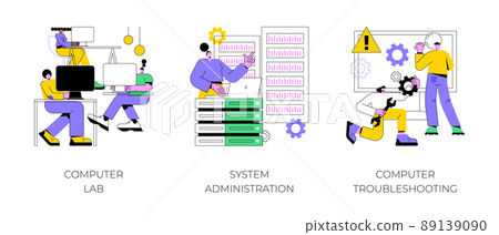 Computers and software abstract concept vector...-插圖素材 [89139090] - PIXTA圖庫