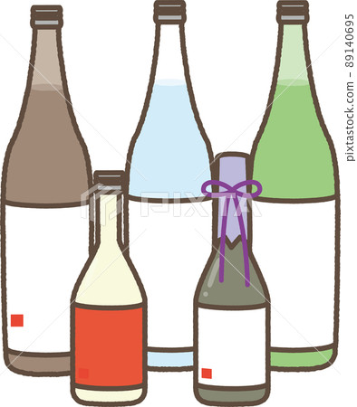 Cute illustration of sake - Stock Illustration [89140695] - PIXTA