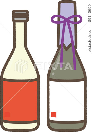 Cute illustration of sake - Stock Illustration [89140699] - PIXTA