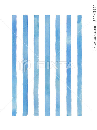 Light blue stripes drawn in watercolor - Stock Illustration [89145991 ...