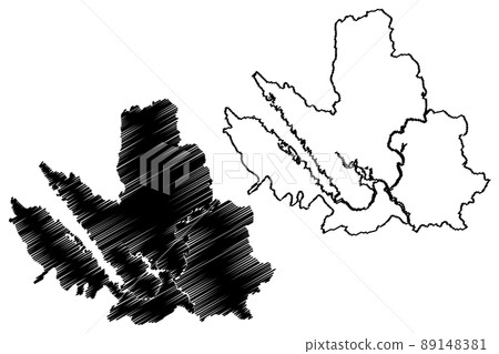 Bilaspur district (Himachal Pradesh State,... - Stock Illustration ...