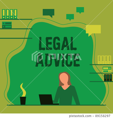 Text sign showing Legal Advice. Business... - Stock Illustration ...