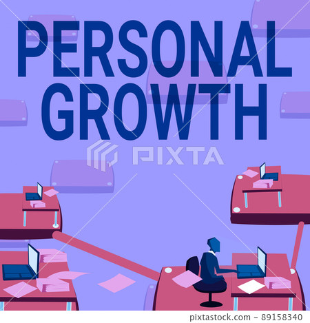 Sign displaying Personal Growth. Word Written... - Stock Illustration ...