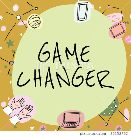 Hand writing sign Game Changer. Word for Sports... - Stock Illustration ...